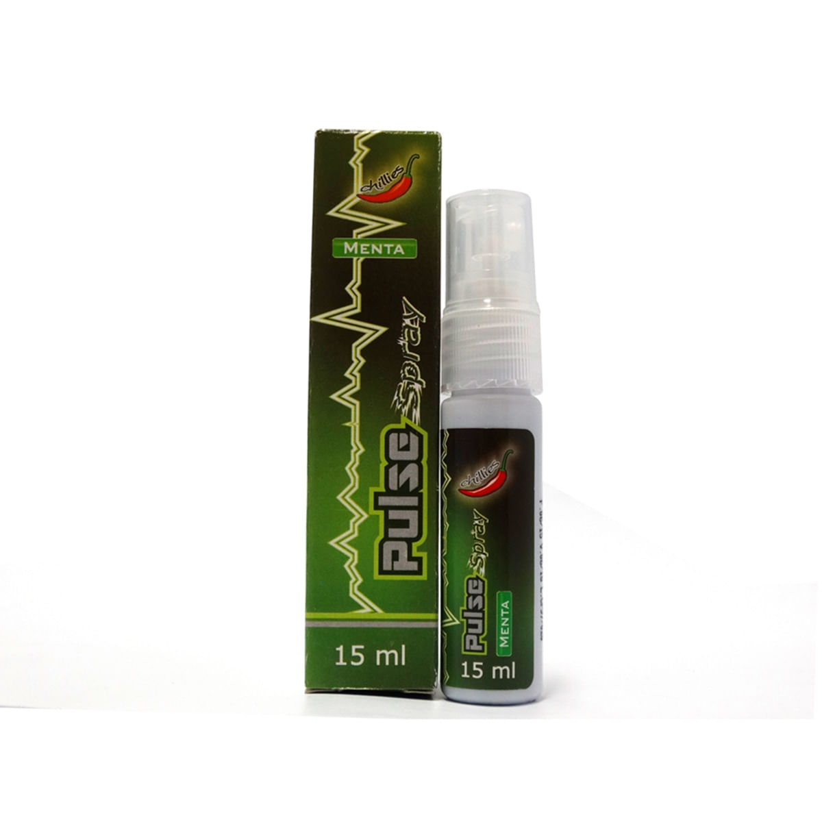 Pulse Spray Excitante e Esquenta Sabor de Menta 15ml Chillies